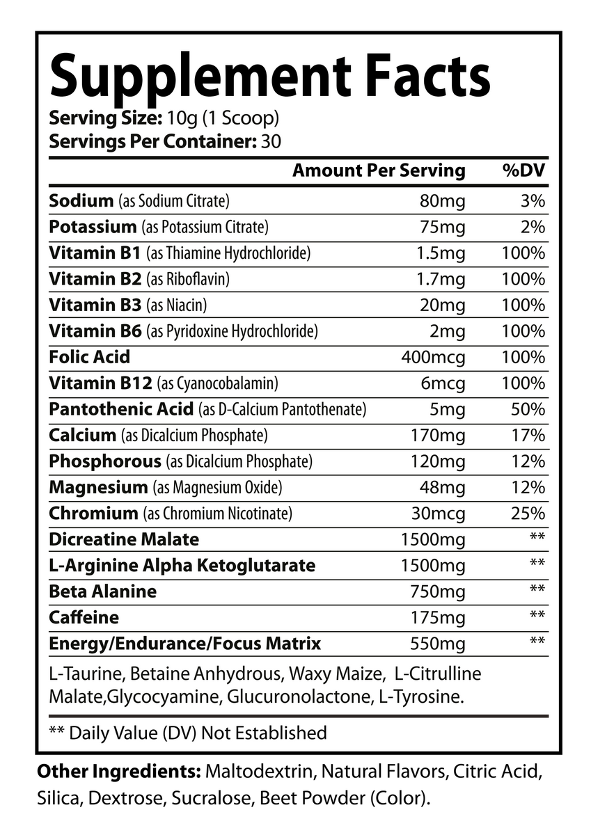 Pre-Workout Watermelon – Supports Energy & Focus – Pro Sports Labs