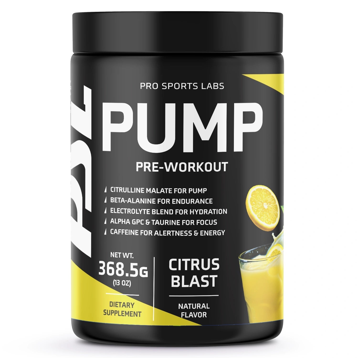 Clean Pre Workout Power – Pump Citrus Blast – Pro Sports Labs