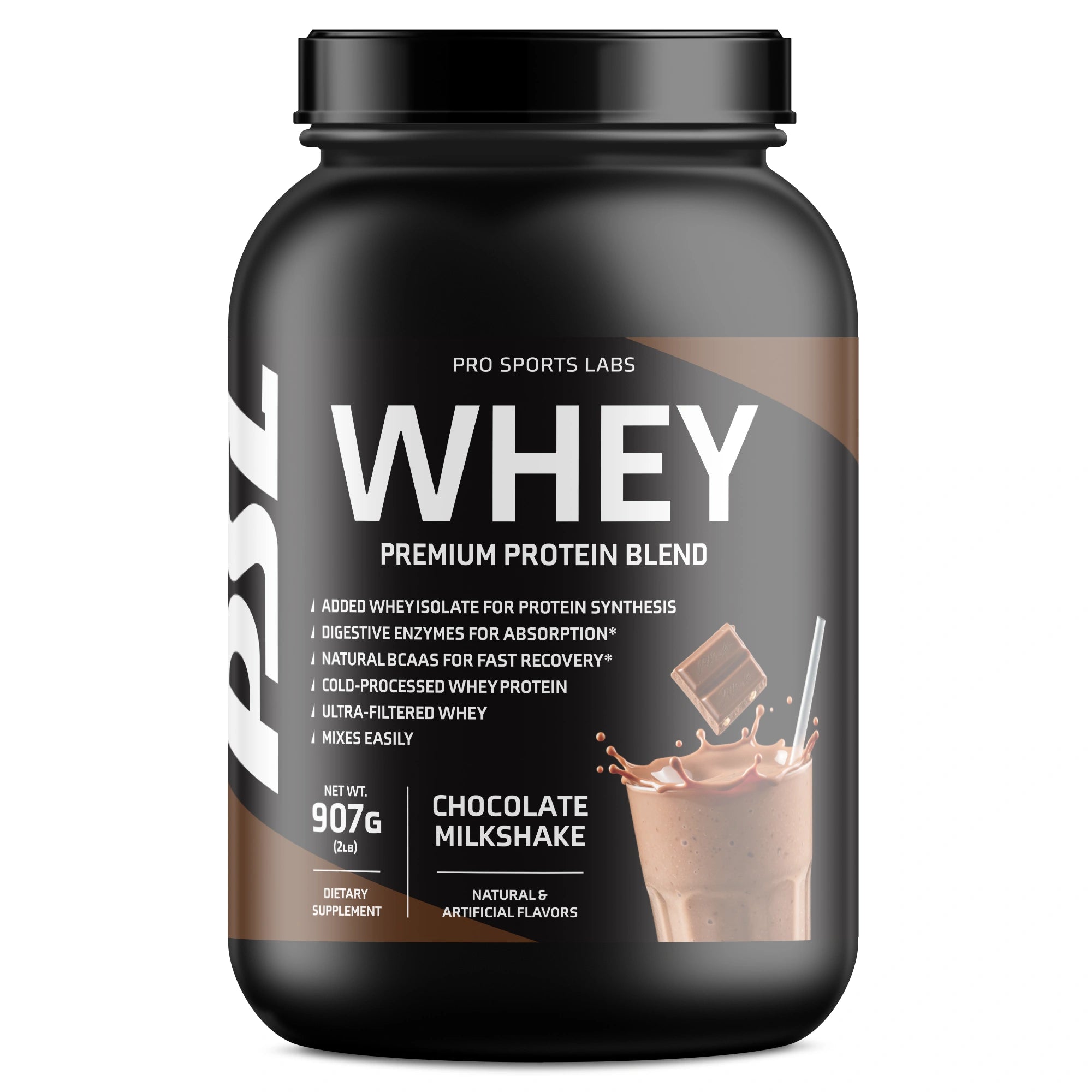 Whey Protein Chocolate – Supports Muscle & Recovery – Pro Sports Labs